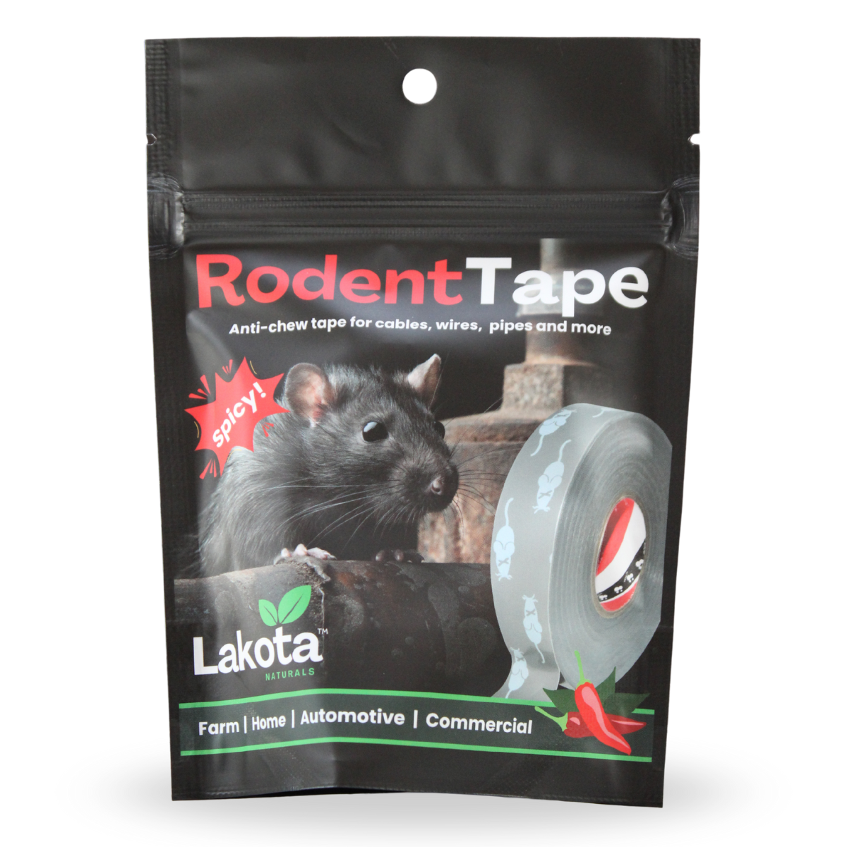 RODENT TAPE - ANTI CHEW ELECTRICAL TAPE - 3/4 x 65FT ROLL – Lakota Naturals